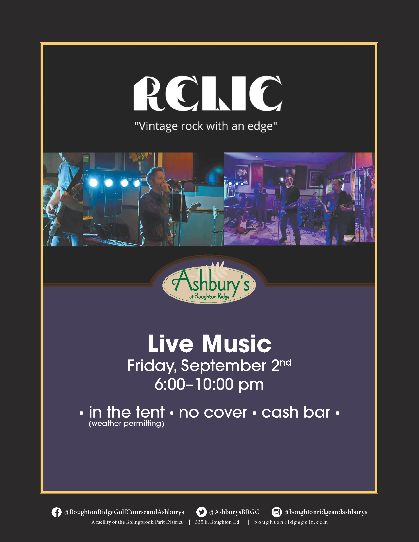 Event Registration - Live Music with the Band Relic - Boughton Ridge ...
