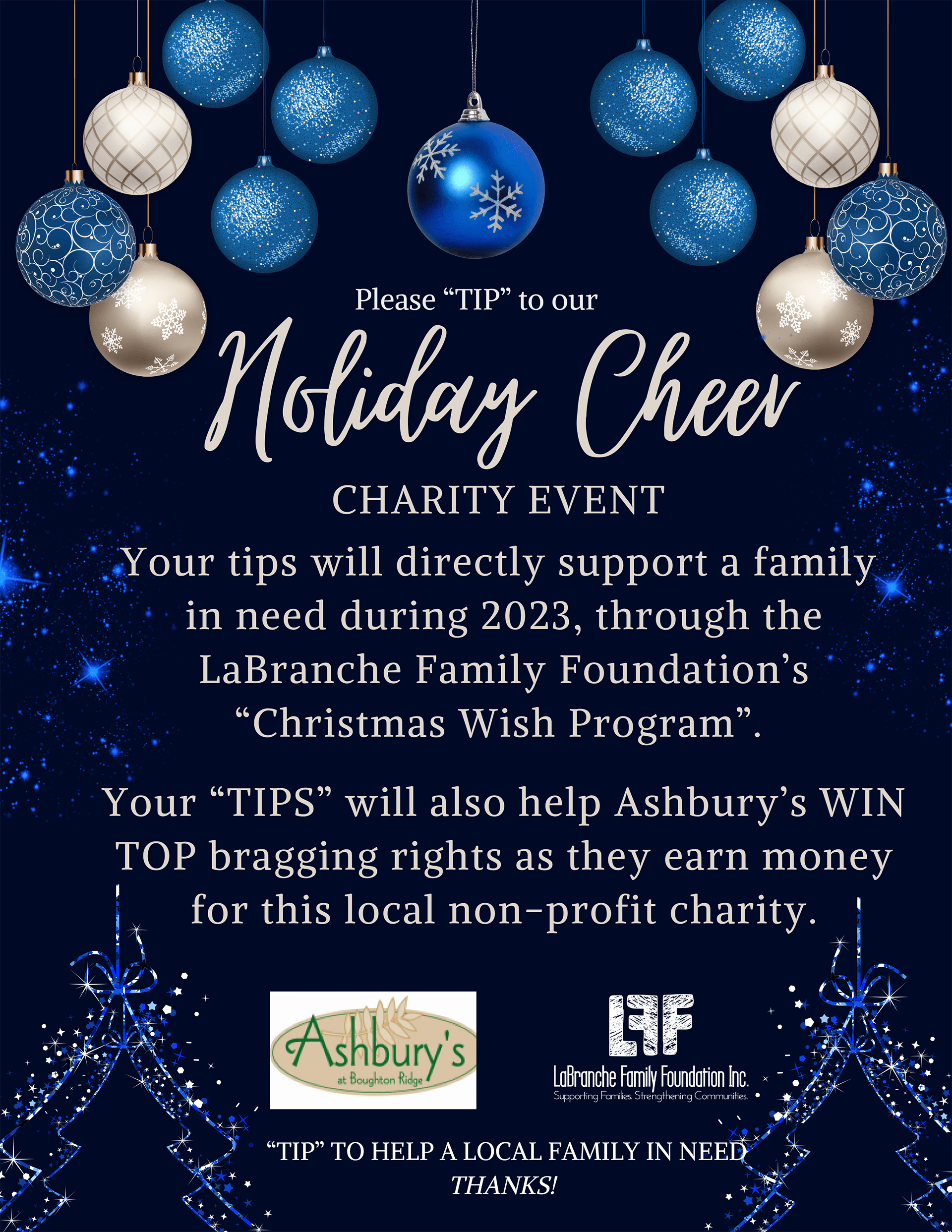 Holiday Cheer - Charity Event - Boughton Ridge Golf Course