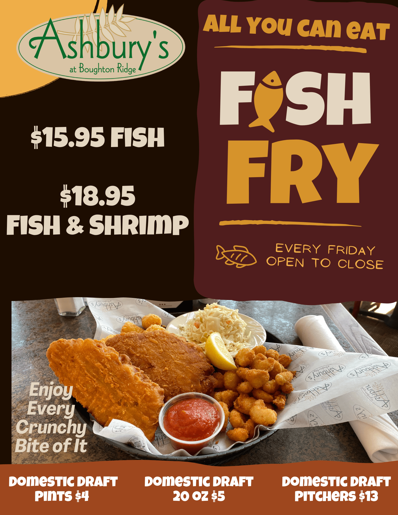 All You Can Eat Fish Fry! - Boughton Ridge Golf Course
